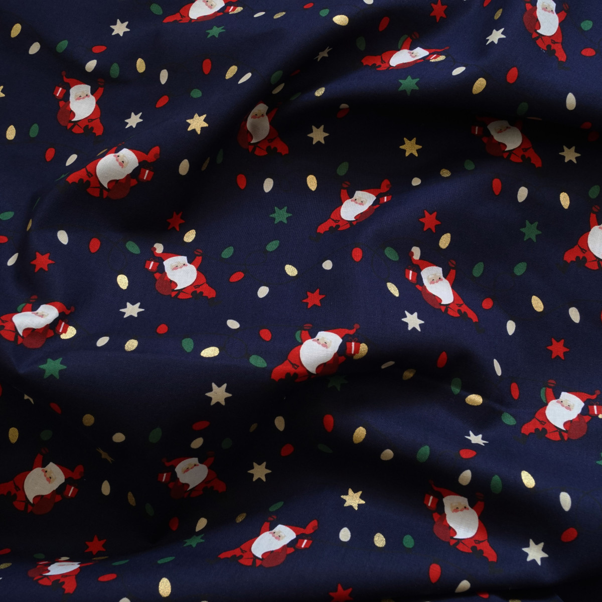 Fairy Lights Santa boxer shorts (blue edition)