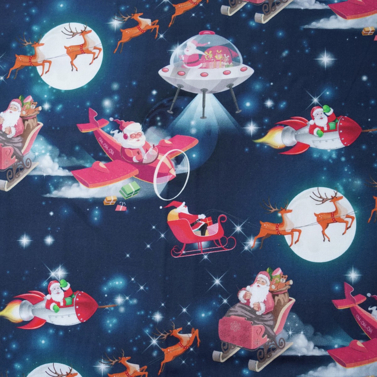 Flying Santa Christmas boxer shorts